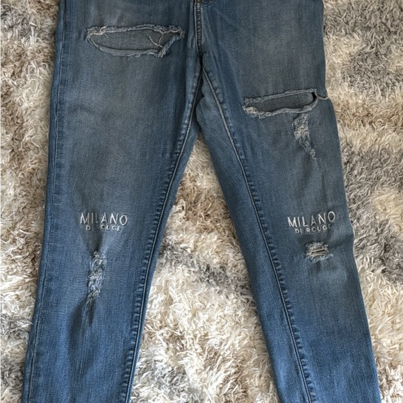 Milano | Jeans | Milano Distressed Blue Jeans | Poshmark